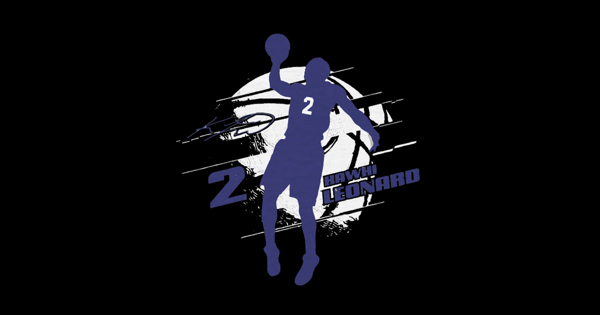 Kawhi Leonard Los Angeles C Silhouette - Kawhi Leonard - Sticker ...