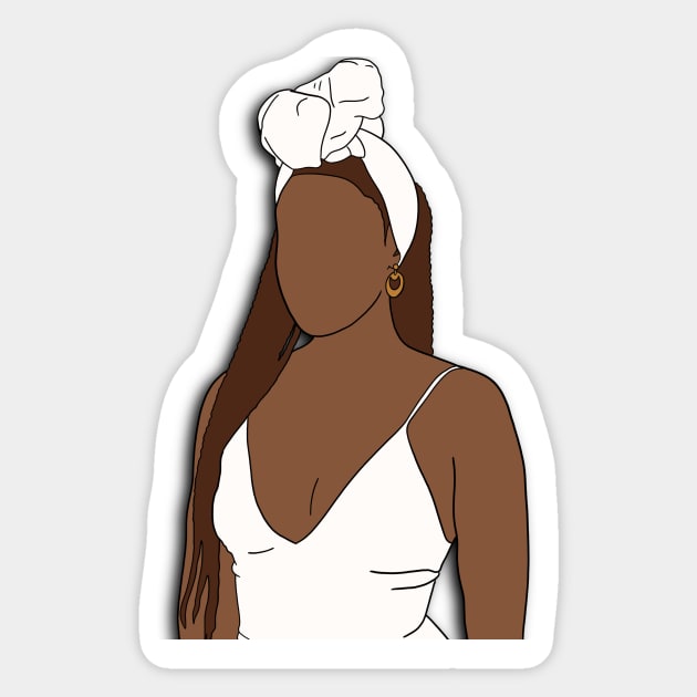 Issa Rae Fan Art Illustration - Issa Rae - Sticker | TeePublic