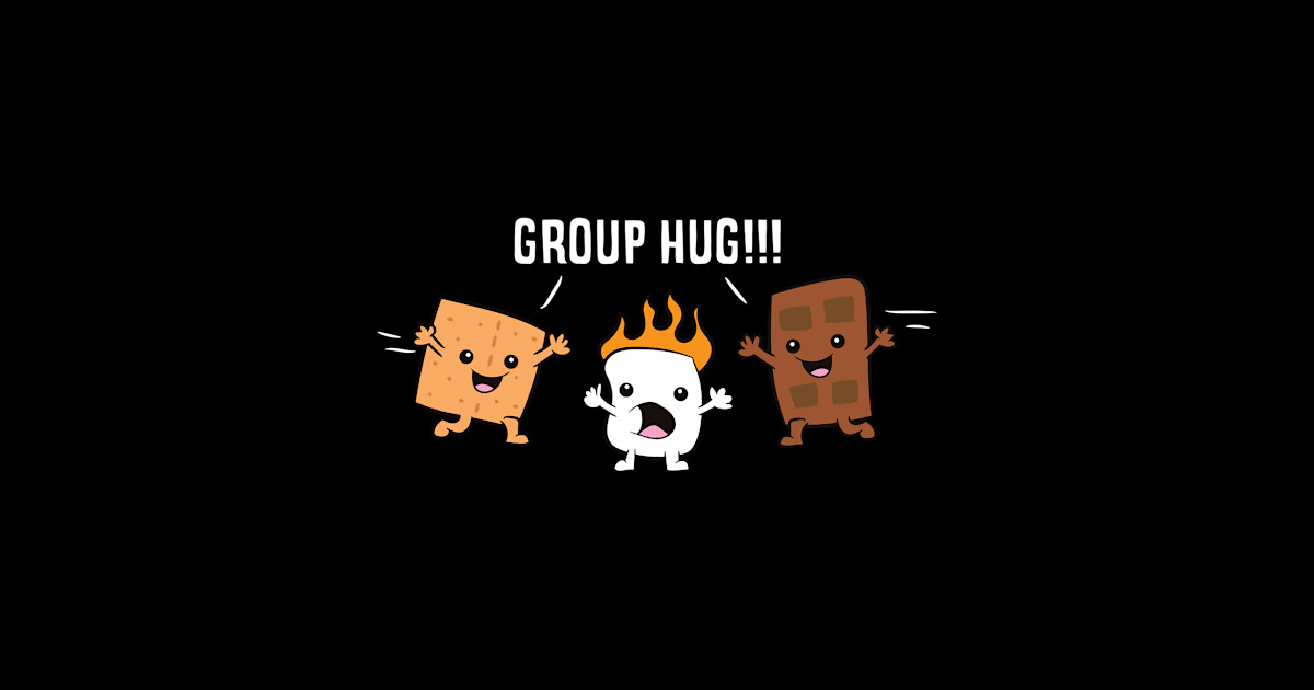 Group Hug Camping Campfire Chocolate Marshmallow S'Mores - Group Hug ...