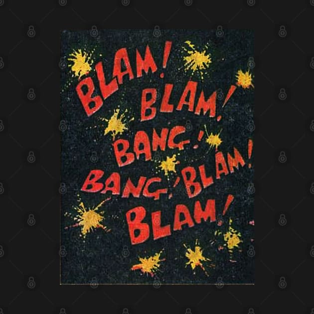 Comic book action words - Action Words - T-Shirt | TeePublic