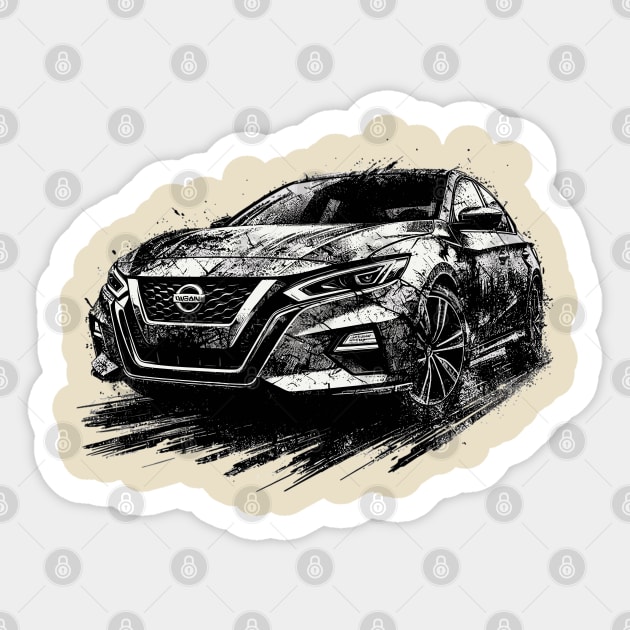 Nissan Altima - Nissan - Sticker | TeePublic