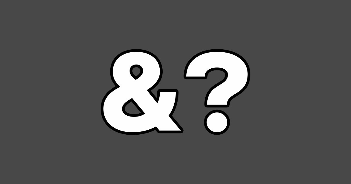 And statement question edgy mark symbol - Conversation Starter - T ...