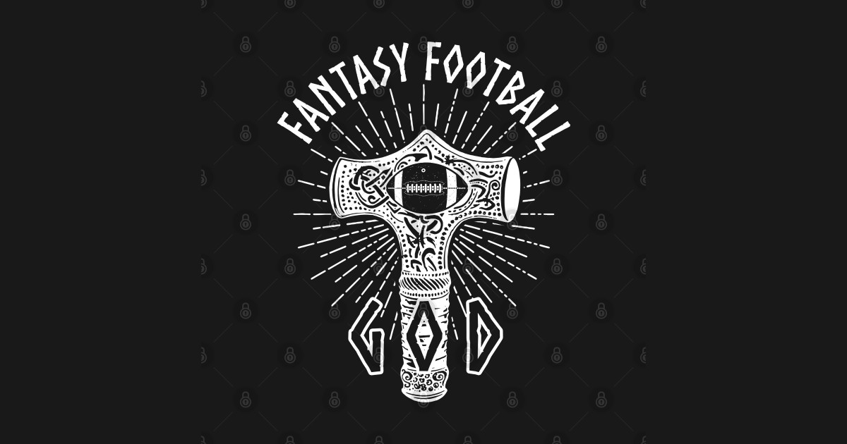 FANTASY FOOTBALL GOD - 2.0 - Fantasy Football God Funny Horror Cat - T ...