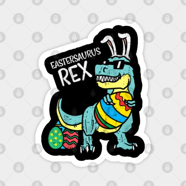 Eastersaurus Rex Easter T rex Bunny - T Rex Bunny - Magnet | TeePublic