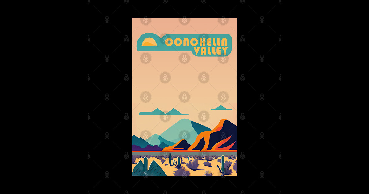 Coachella Valley - Coachella Valley - Sticker | TeePublic