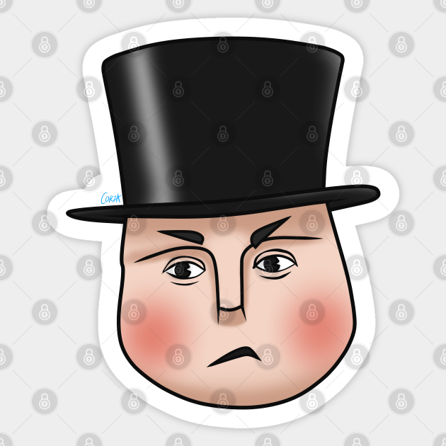 The Fat Controller - Angry face - Thomas - Sticker | TeePublic