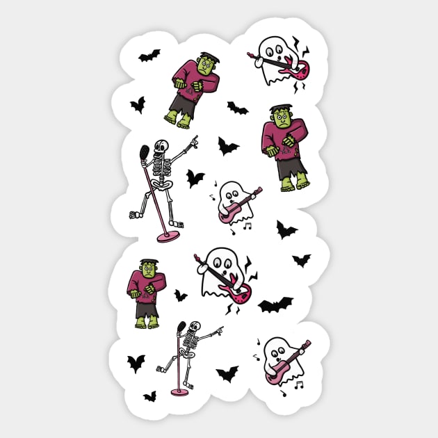 The Monster Mash Pattern Digital Illustration - Claire Williams ...