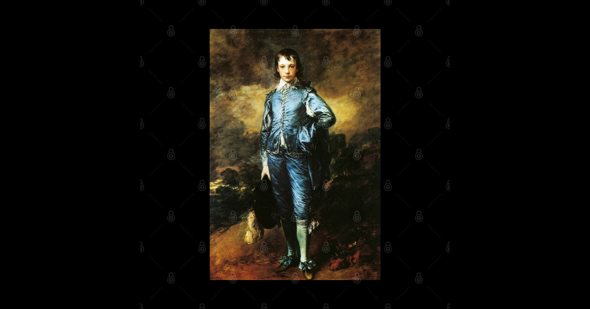 The Blue Boy Thomas Gainsborough - Blue Boy - Sticker | TeePublic