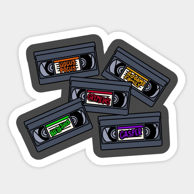 Retro VHS Horror - Halloween - Sticker | TeePublic