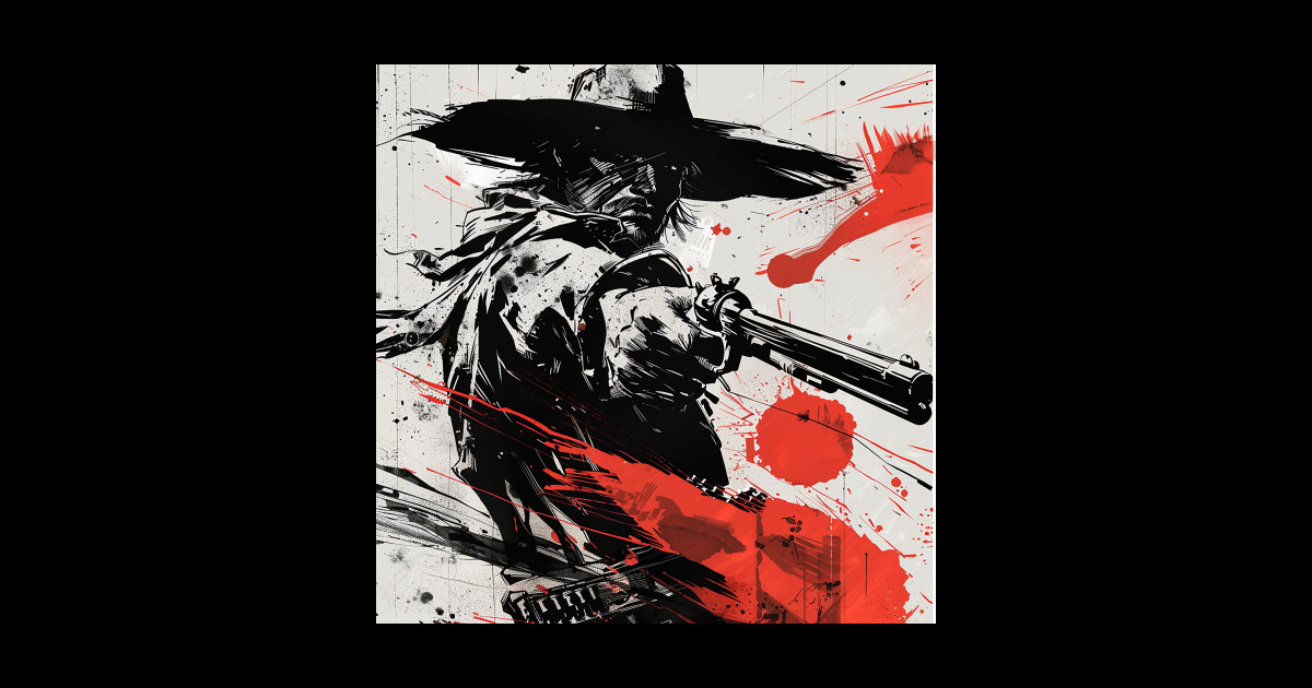 the gunslinger - The Good The Bad And The Ugly - Sticker | TeePublic