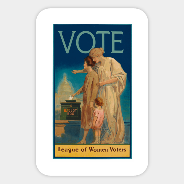 Vintage (Circa 1920) League of Women Voters Poster - VOTE - Suffrage ...