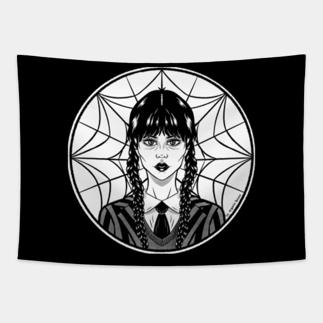 Mystic Wednesday Addams - Wednesday Addams - Tapestry | TeePublic