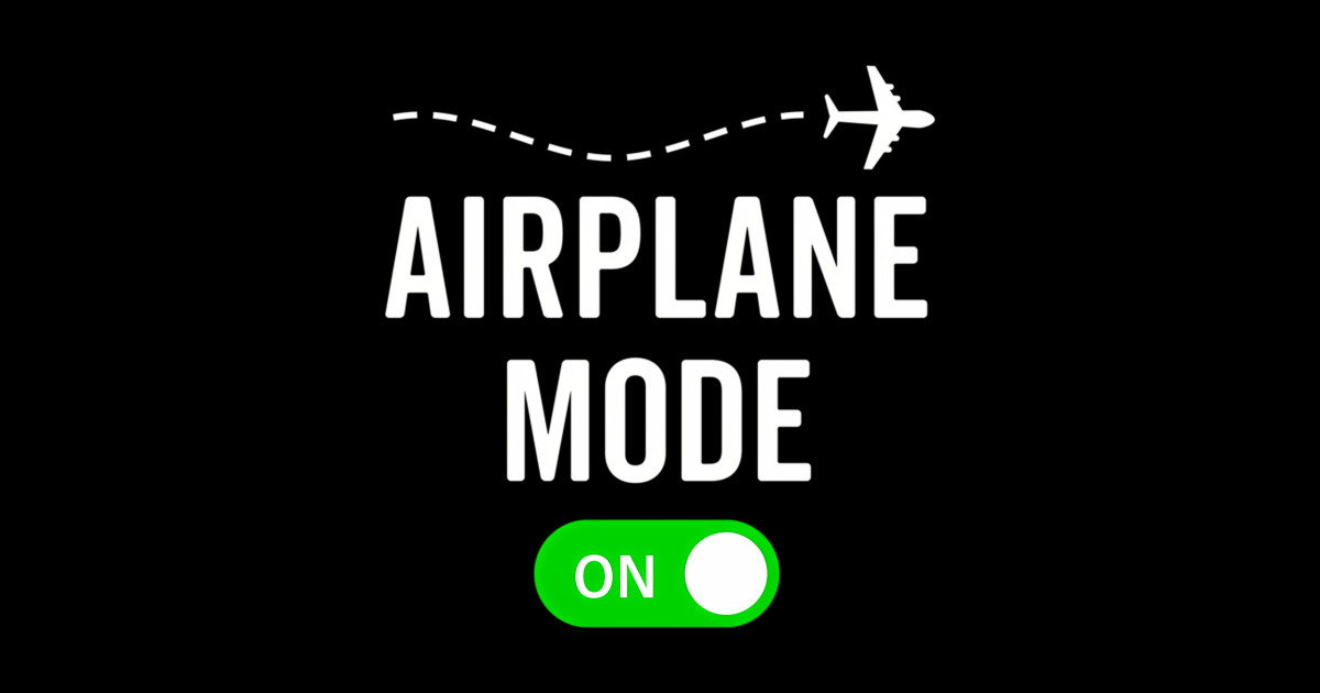 Airplane Mode Travel Pilot Plane - Airplane Mode - Sticker | TeePublic