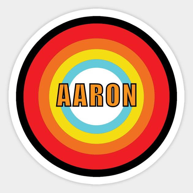 Aaron T-Shirts - Aaron - Sticker | TeePublic