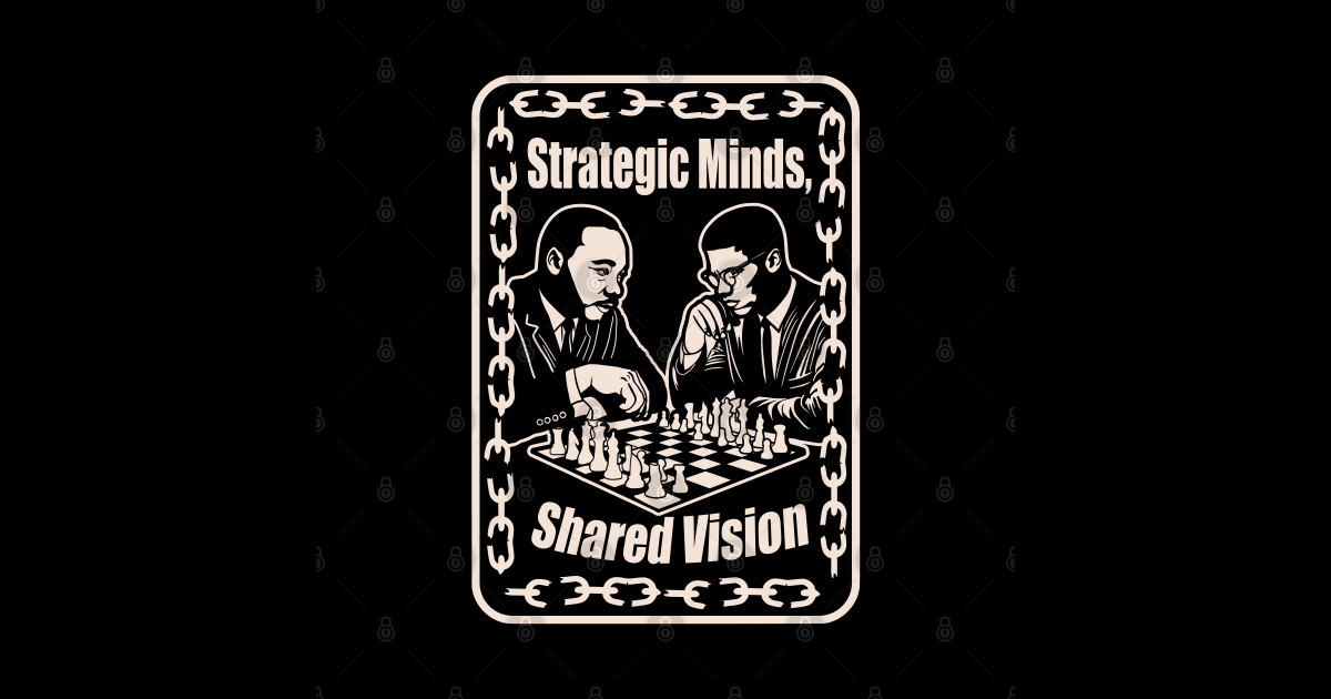 Martin Luther King Jr. and Malcolm X Chess Tarot Card Design, Strategic ...