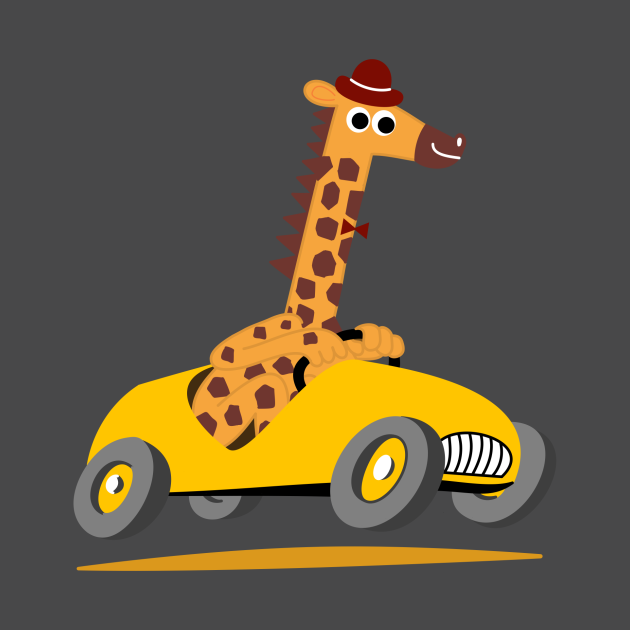 Go, Giraffe. Go! - Racer - T-Shirt | TeePublic