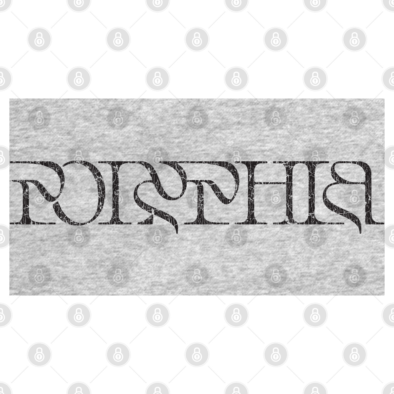 Vintage look Polyphia Distressed Text Black - Polyphia - T-Shirt ...