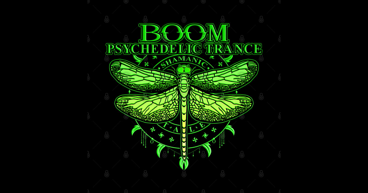 boom - psychedelic trance - Psytrance - Sticker | TeePublic