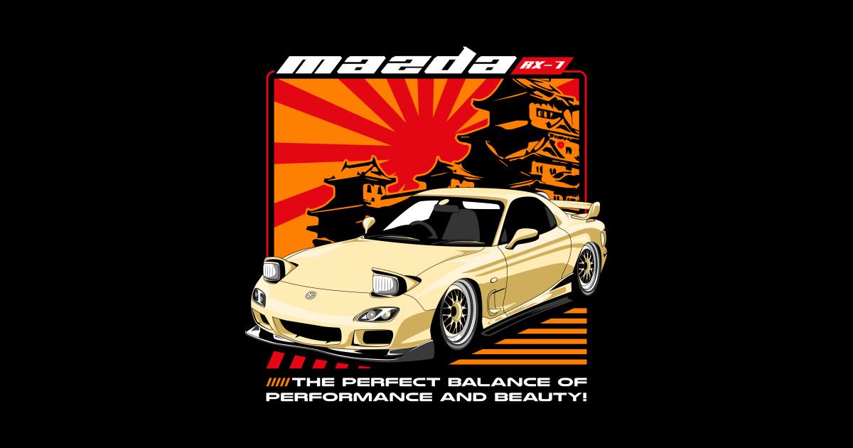 RX7 JDM Car - Rx7 Jdm Car - Posters and Art Prints | TeePublic