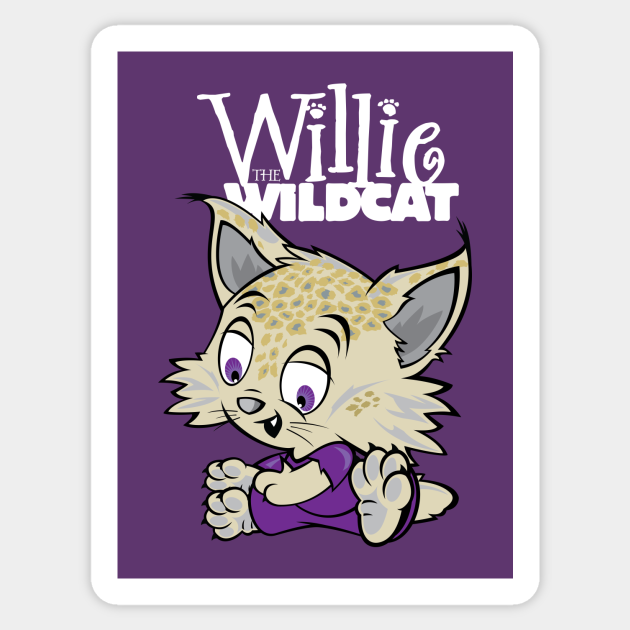 Willie the Wildcat - Wildcats - Sticker | TeePublic