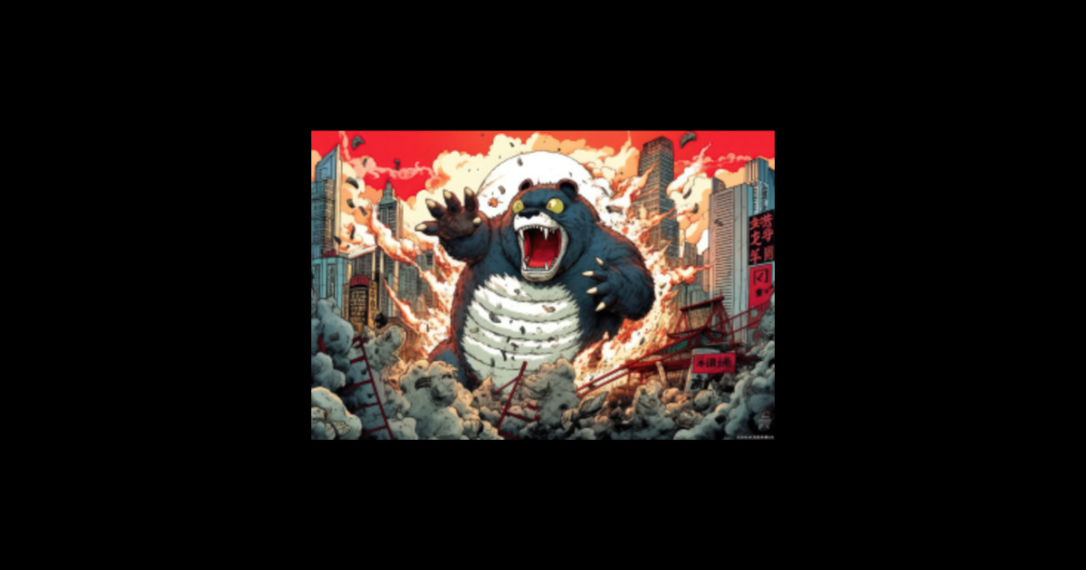 Panzilla Unleashed: A Hilarious Panda-Godzilla Mashup Wreaks Havoc in ...
