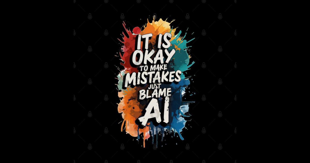 Blame AI - Programmer - Sticker | TeePublic