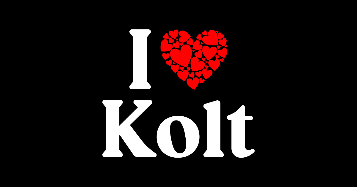 Kolt Heart - I Love Kolt - Name - Sticker | TeePublic