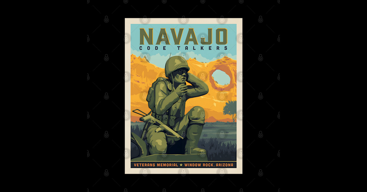 Navajo Code Talkers Veterans Memorial - National Park - Sticker | TeePublic