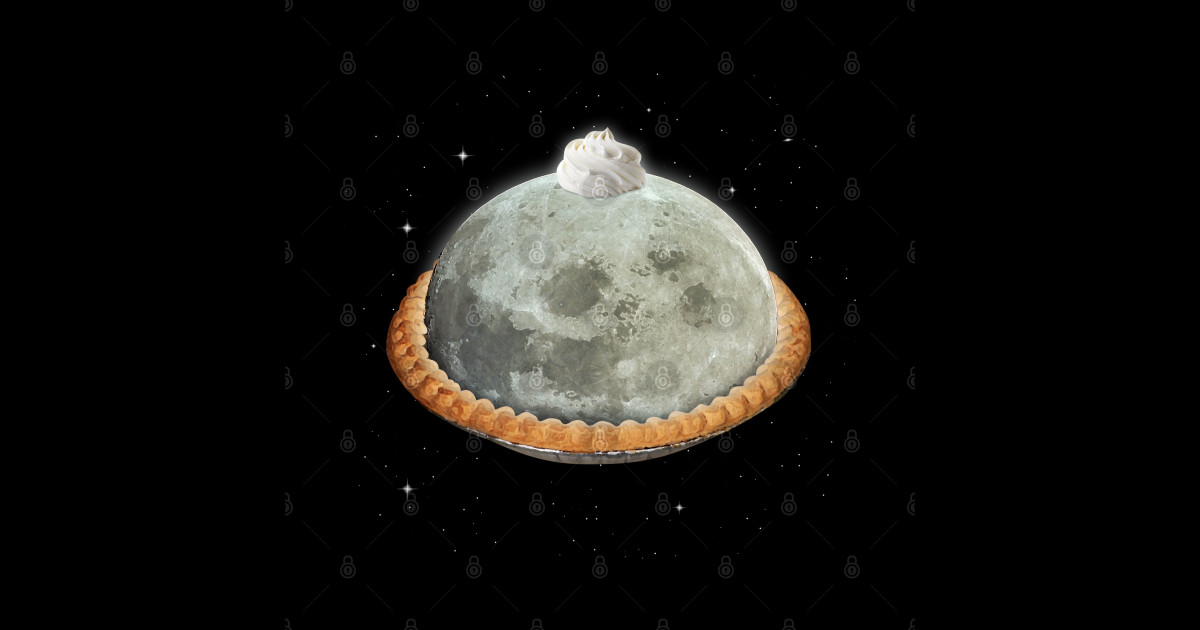 Moon Pie - Delicious Moon Pie In Space - Sticker | TeePublic