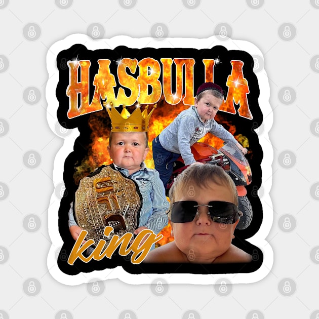 King Hasbulla Vintage Collage - King Hasbulla - Magnet | TeePublic