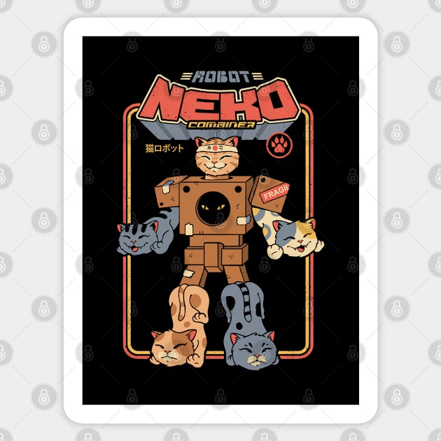 Robo Cat Combiner - Cat - Sticker | TeePublic