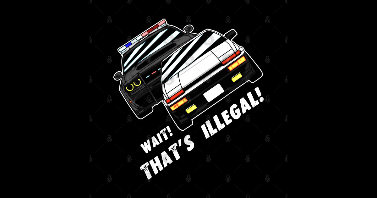 AE86 Back - Toyota Ae86 - Sticker | TeePublic