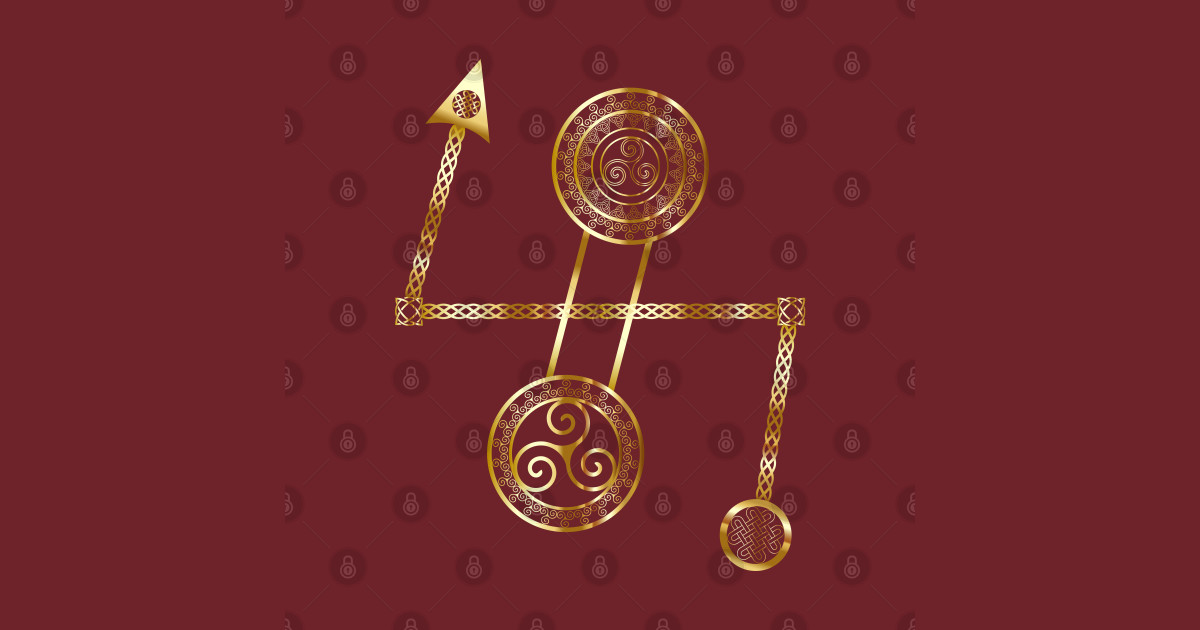 Pictish Double Disc Z Rod - Double Disc Z Rod - T-Shirt | TeePublic