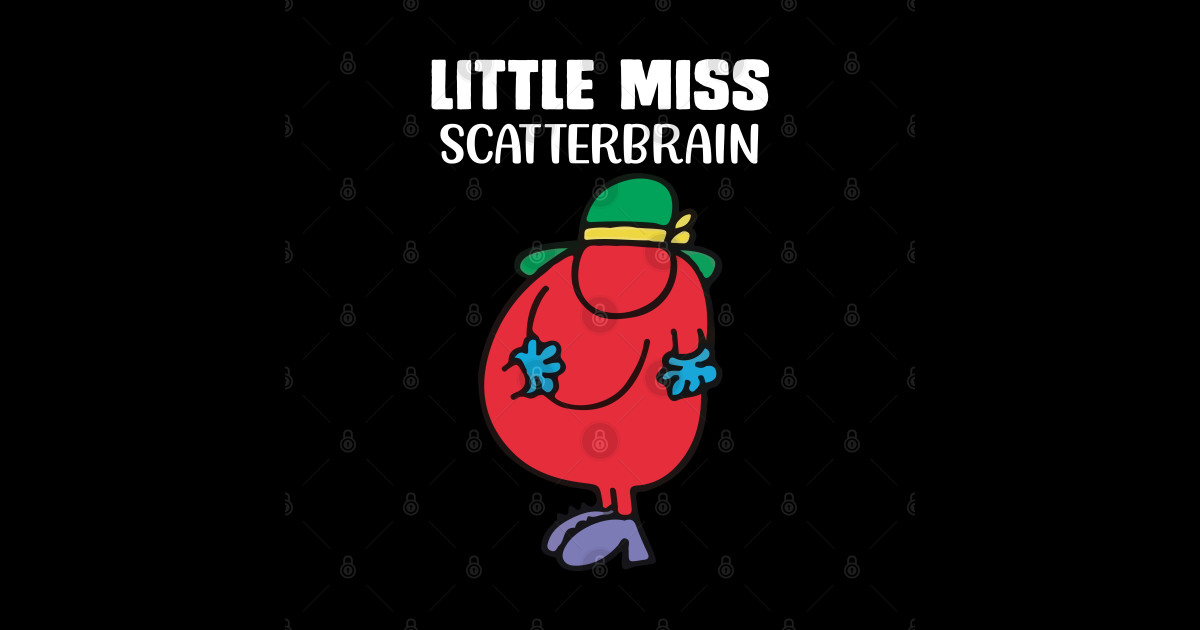 LITTLE MISS SCATTERBRAIN - Little Miss - Sticker | TeePublic