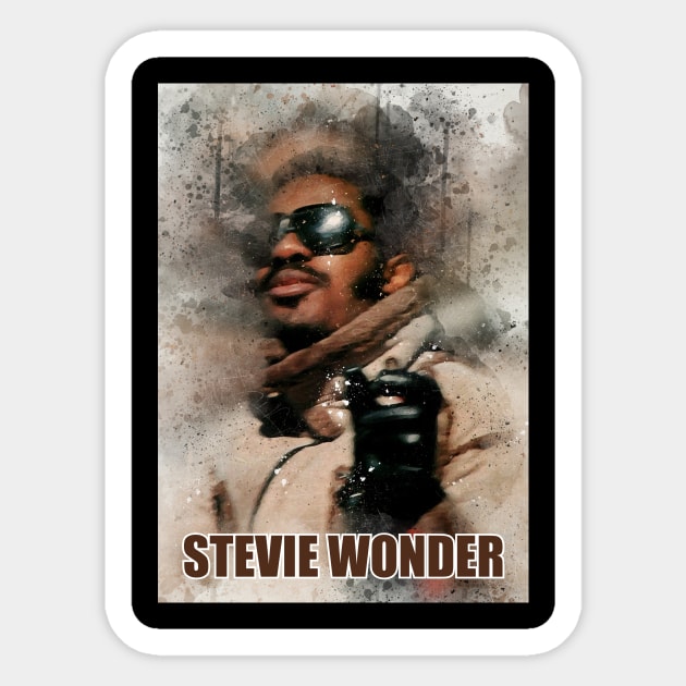 STEVIE WONDER - Stevie Wonder - Sticker | TeePublic
