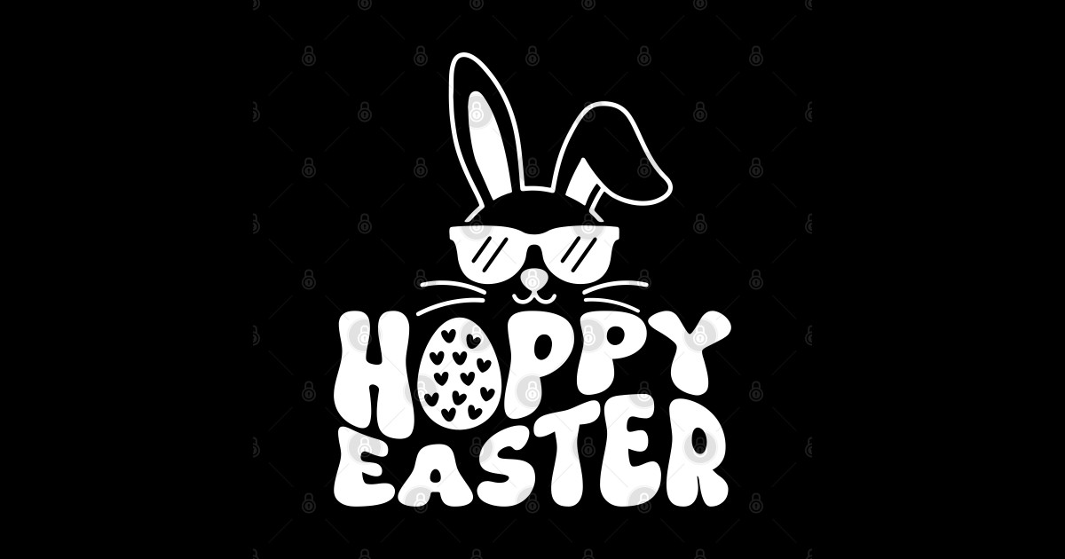 Hoppy Easter - Hoppy Easter - Sticker | TeePublic