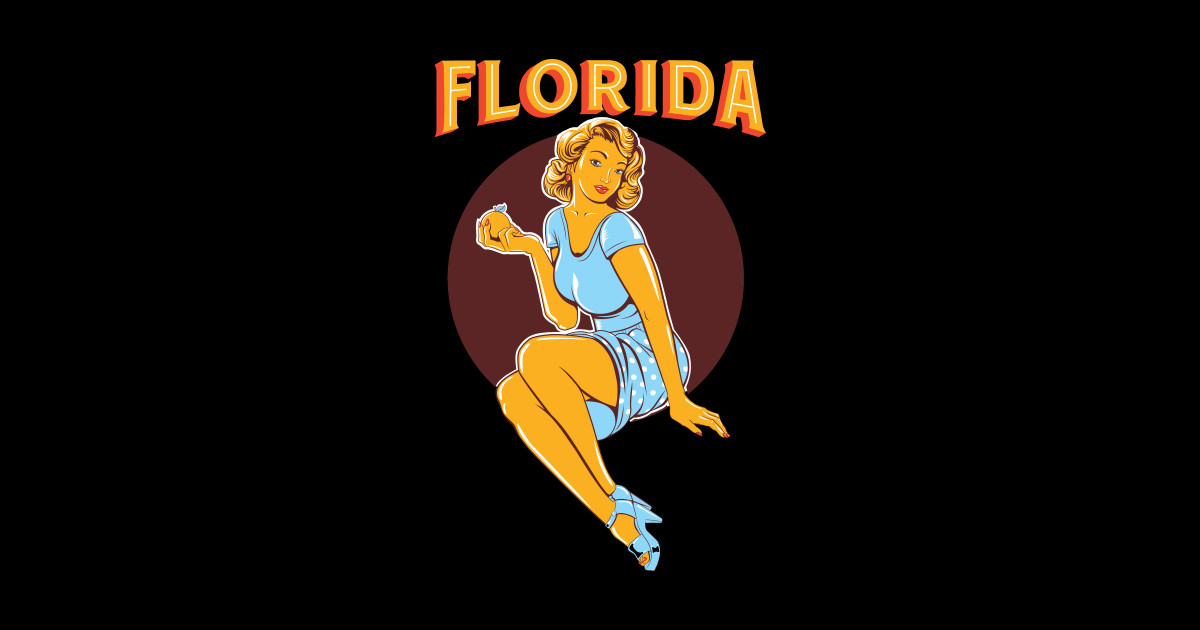 Florida Pin Up Girl - Pinup Girls - T-Shirt | TeePublic