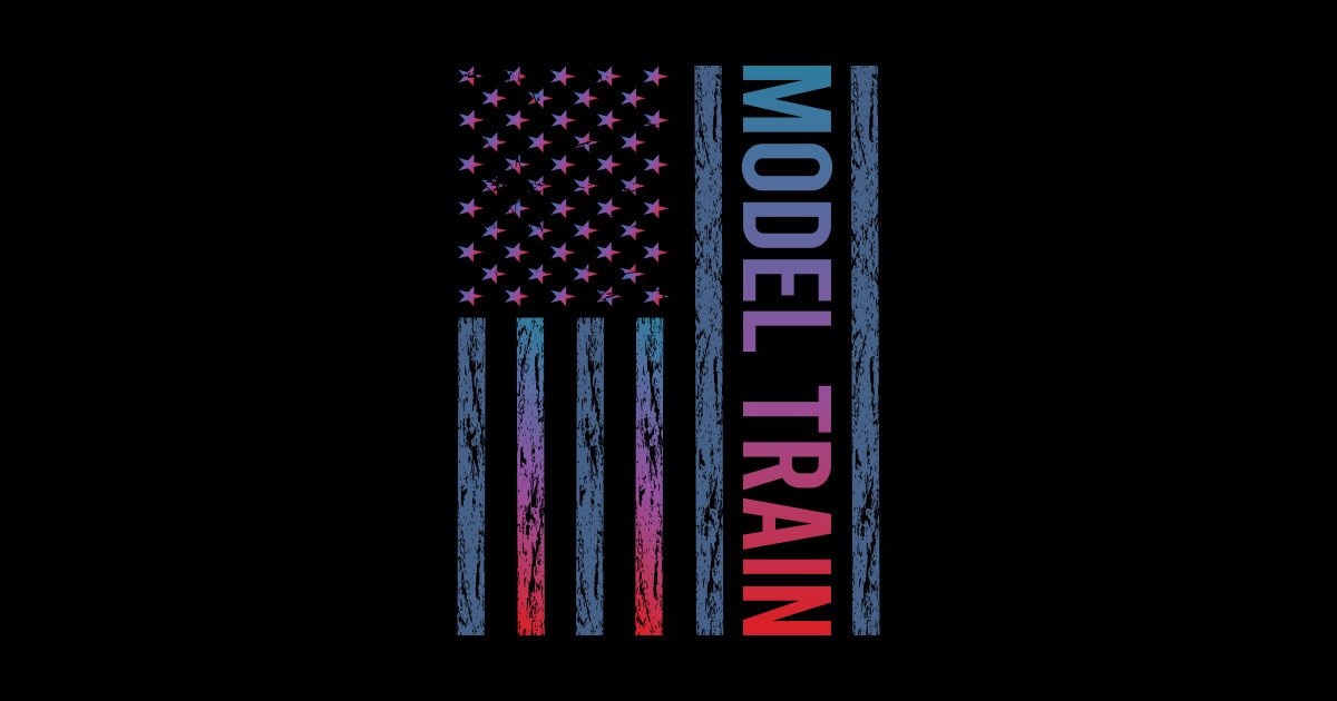 Gradient Flag Model Train Trains Railroad Railway - Model Train ...