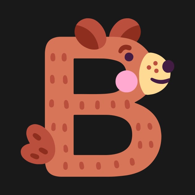 Letter B animal alphabet back to school - Letter B - T-Shirt | TeePublic