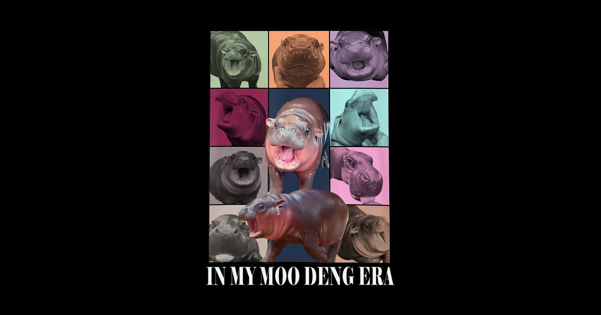 In My Moo Deng Era - Moodeng - Sticker | TeePublic