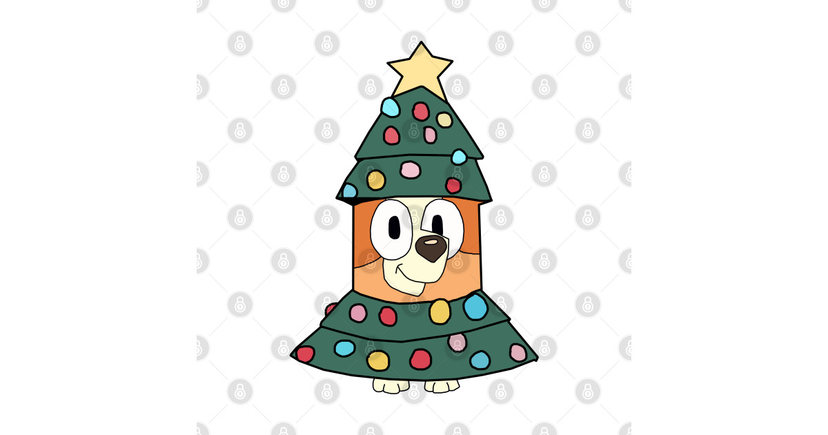 Bluey Tree Costume - Bluey Christmas - T-Shirt | TeePublic