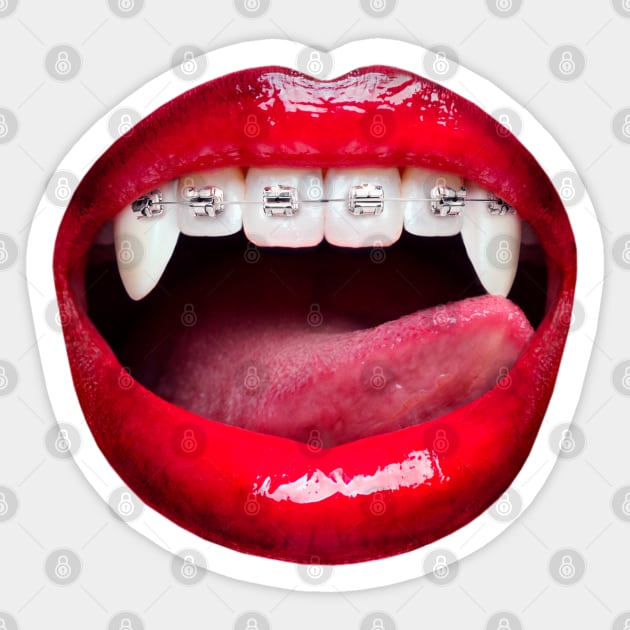 vampire teeth with braces