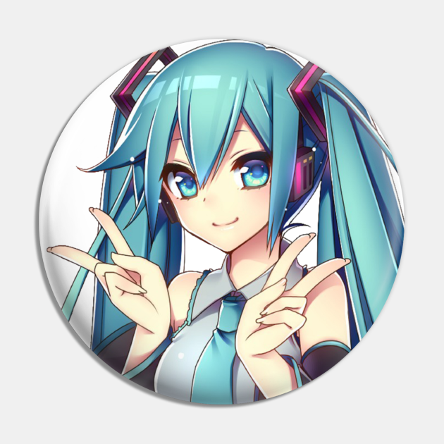 Hatsune Miku - Hatsune Miku - Pin | TeePublic