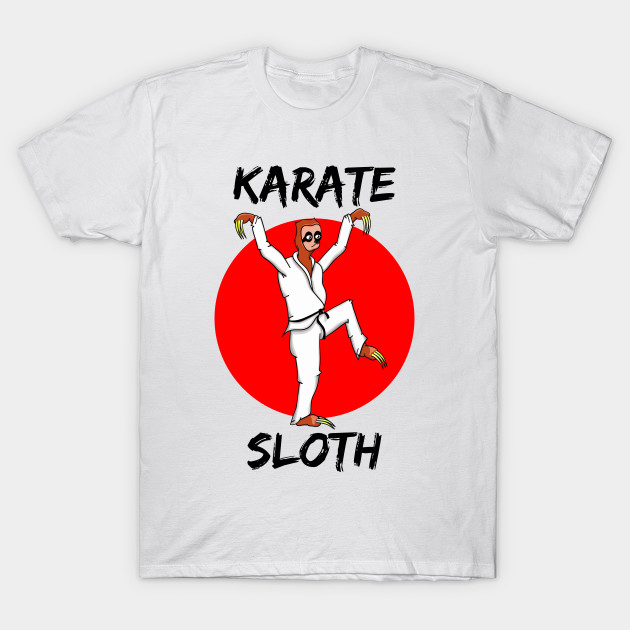 Sloth Karate - Kung Fu - T-Shirt | TeePublic