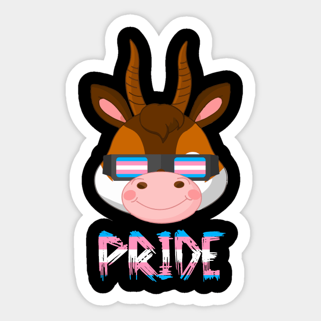 Antelope Transgender Flag Lgbt - Antelope Transgender - Sticker | TeePublic
