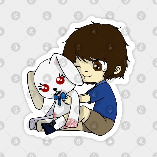 FNAF security breach (gregory and vanny plush) - Chibi - Magnet | TeePublic