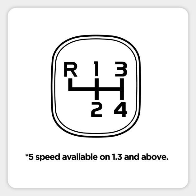 Dark version of the 4 speed gear stick graphic - 4 Speed - Sticker ...