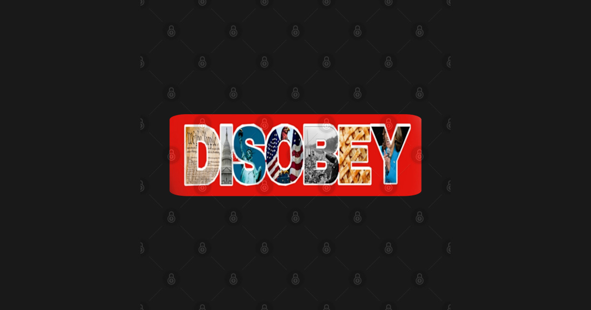 DISOBEY - American Symbols - Tab - Front - Disobey - T-Shirt | TeePublic