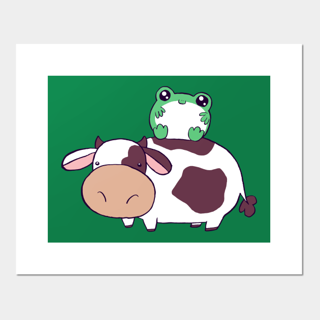 Frog Cow - Cow - Posters and Art Prints | TeePublic