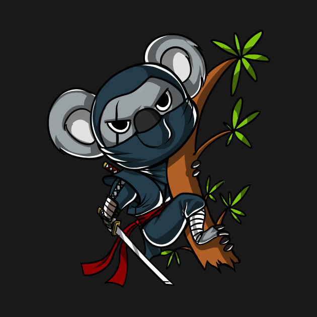 Koala Bear Ninja - Koala Ninja - T-Shirt | TeePublic